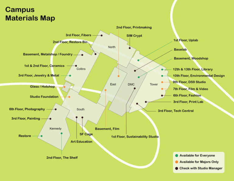Materials Map – MASSART